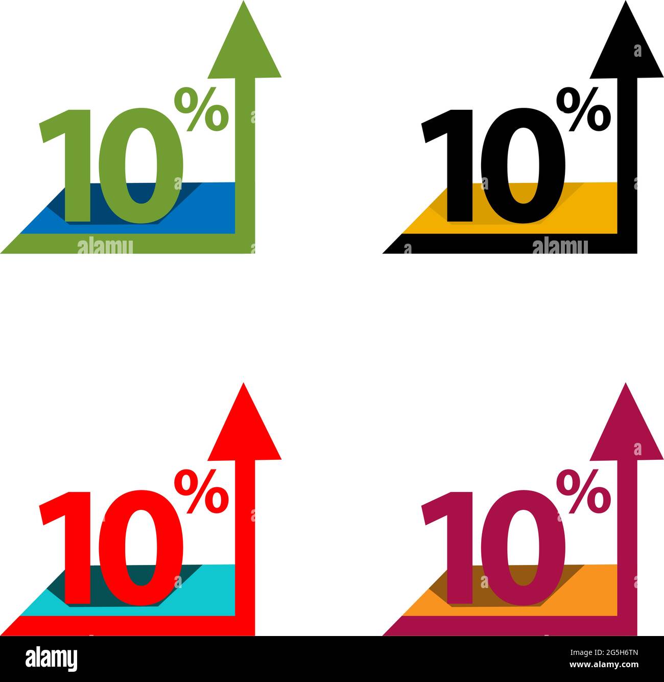 10 percent pay Stock Vector Images - Alamy