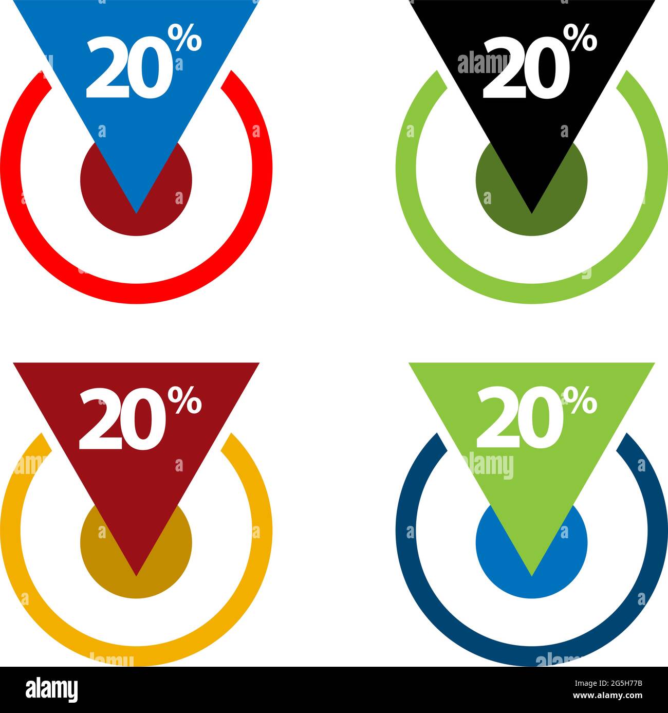 Downwards percentage sign arrow hi-res stock photography and images - Alamy