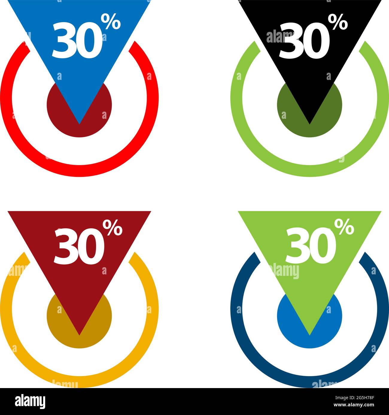 Thirty percentage Stock Vector Images - Alamy