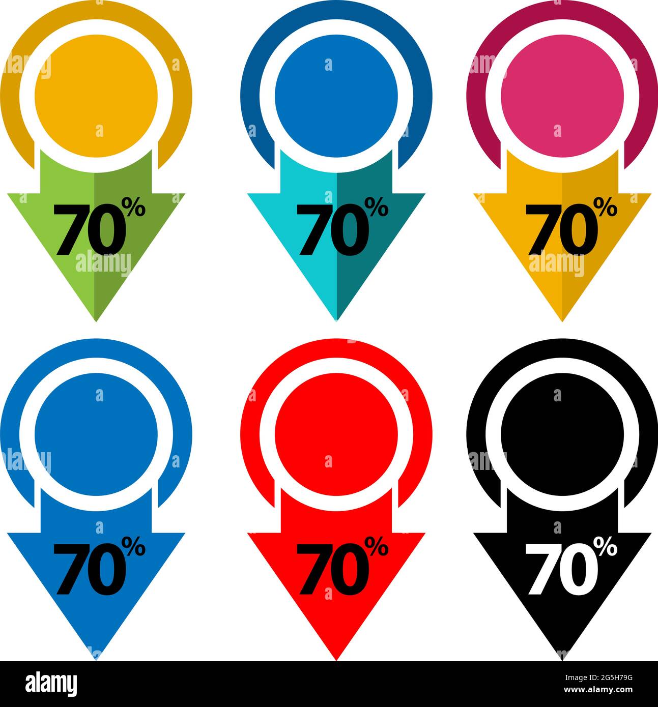 Document down arrow hi-res stock photography and images - Alamy