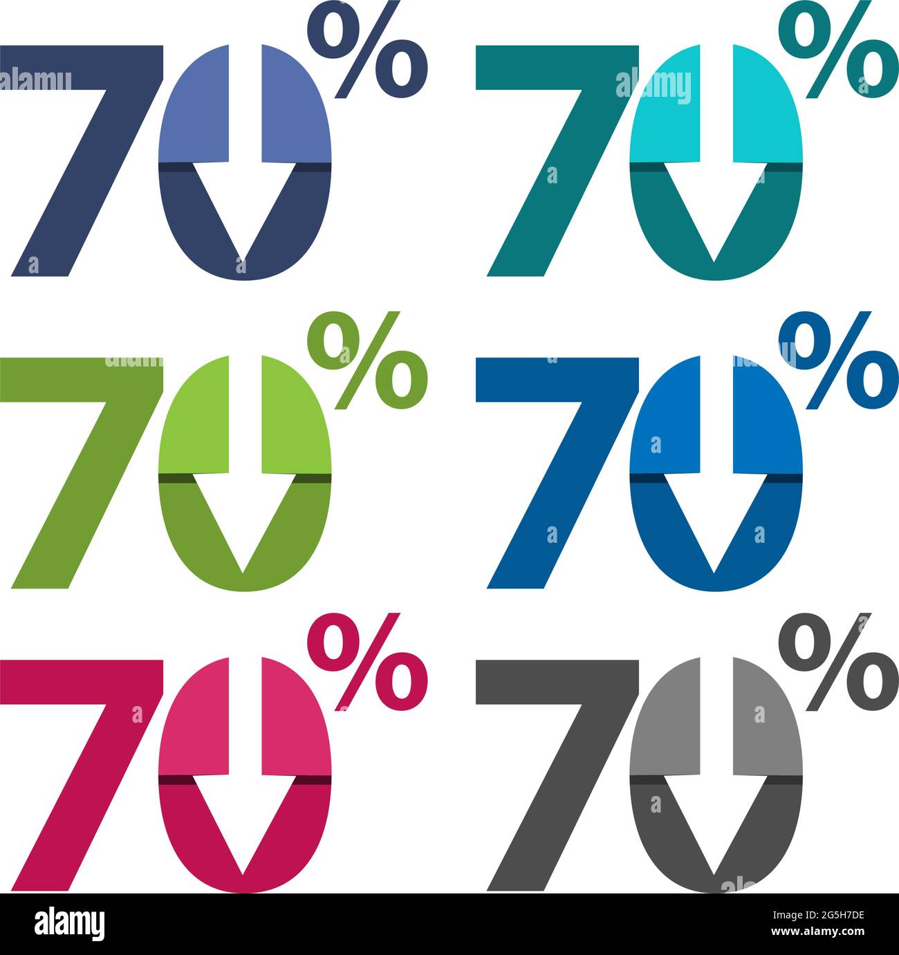Seventy percent Stock Vector Images - Alamy