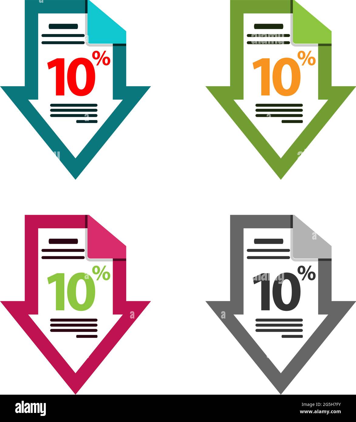 10 down Stock Vector Images - Alamy