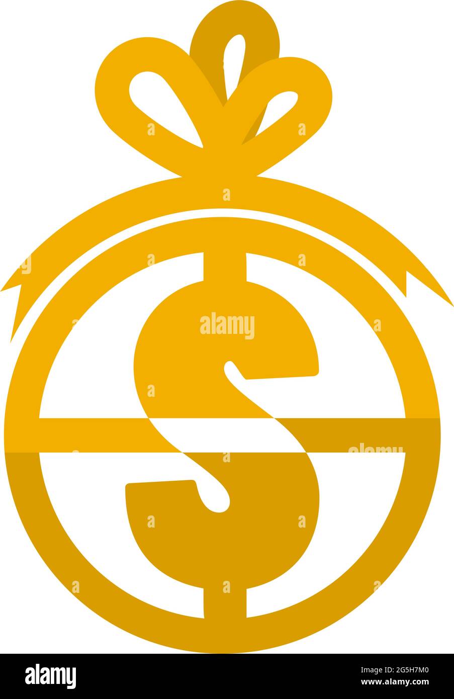 Money Gift Icon, flat design. Vector Illustration on white background ...