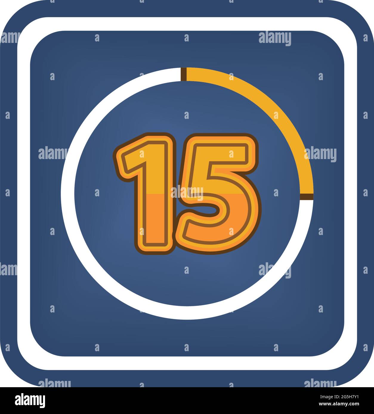 15 minutes icons, Illustration of the required time is 15 minutes Stock ...