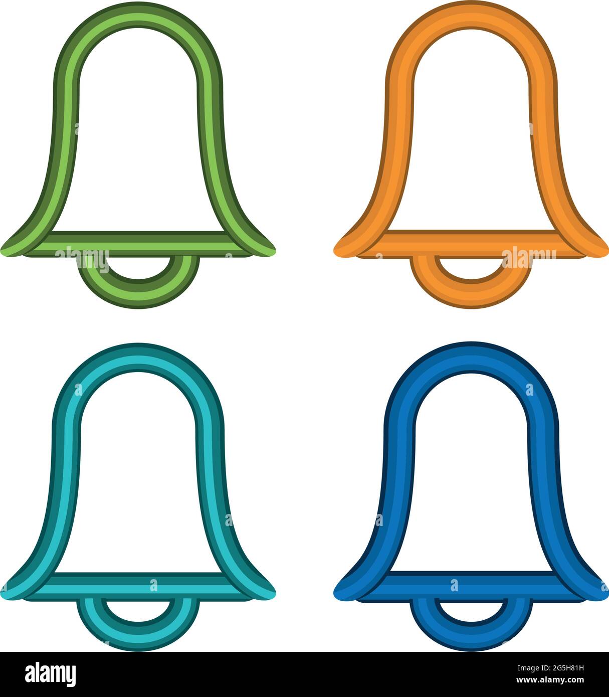 Alarm clock set colorful Stock Vector Images - Alamy