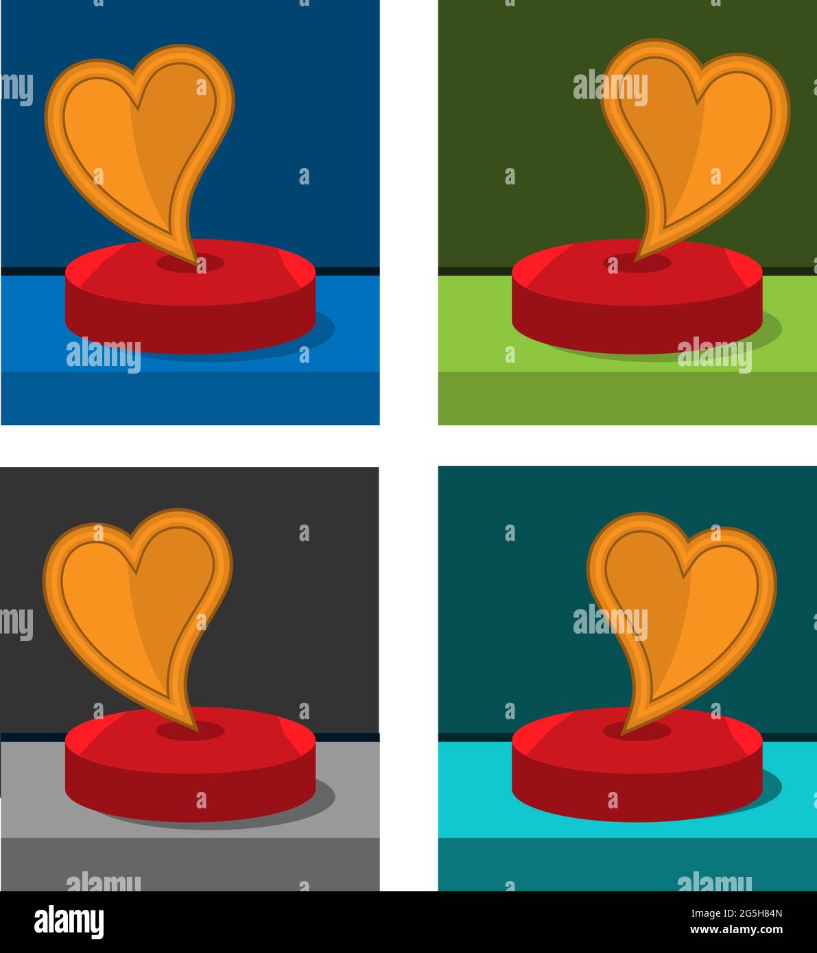 Love icon on the circle, stock icon Stock Vector Image & Art - Alamy