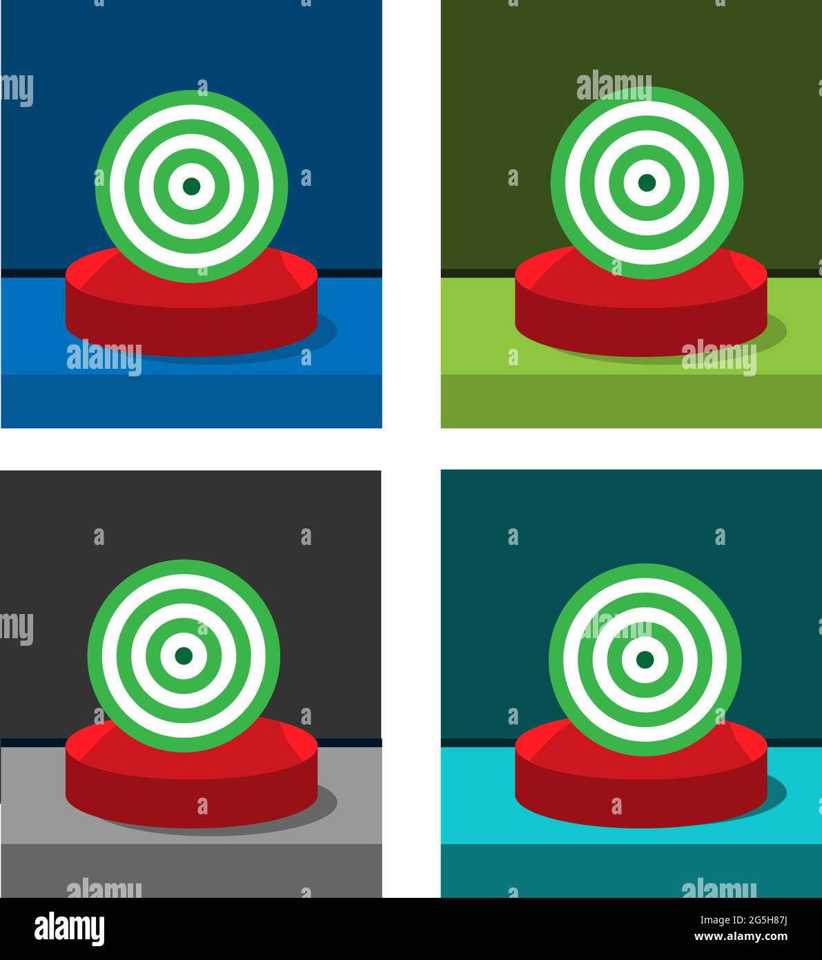 Target icon on the circle, stock icon Stock Vector Image & Art - Alamy