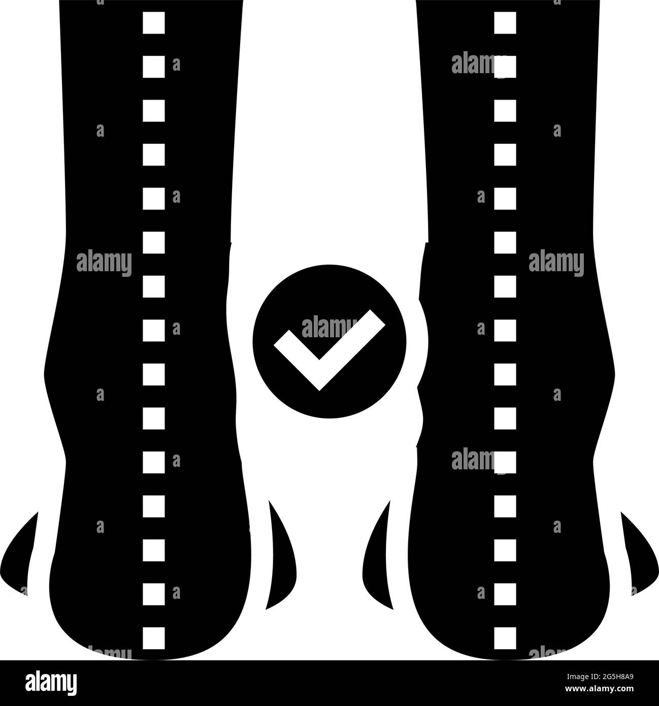 straight legs glyph icon vector illustration Stock Vector Image & Art ...