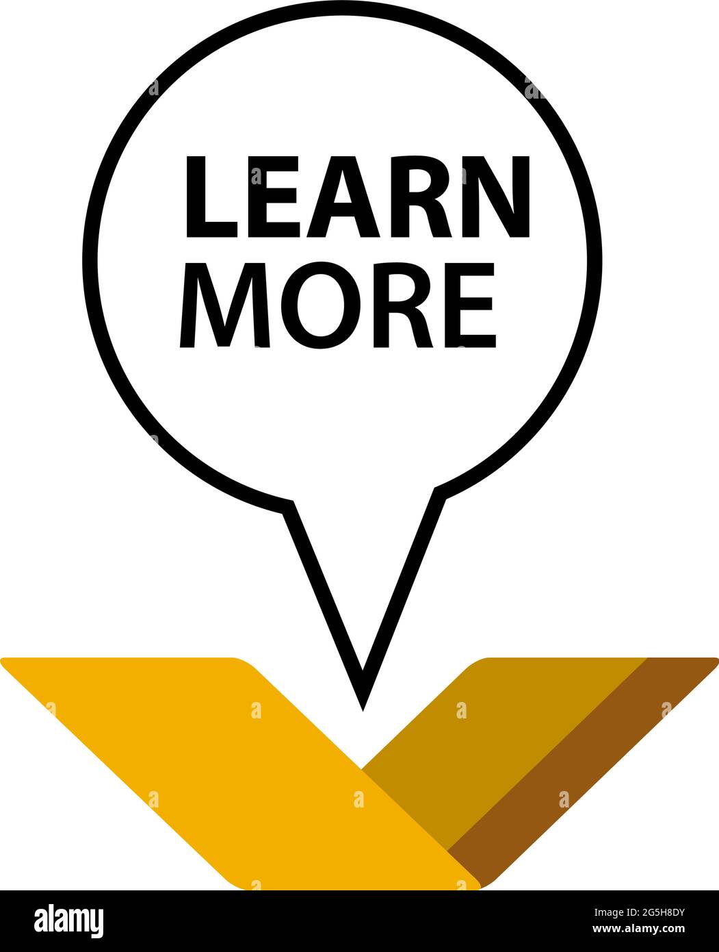 Glossary with book. Flat design. Vector Illustration on white ...