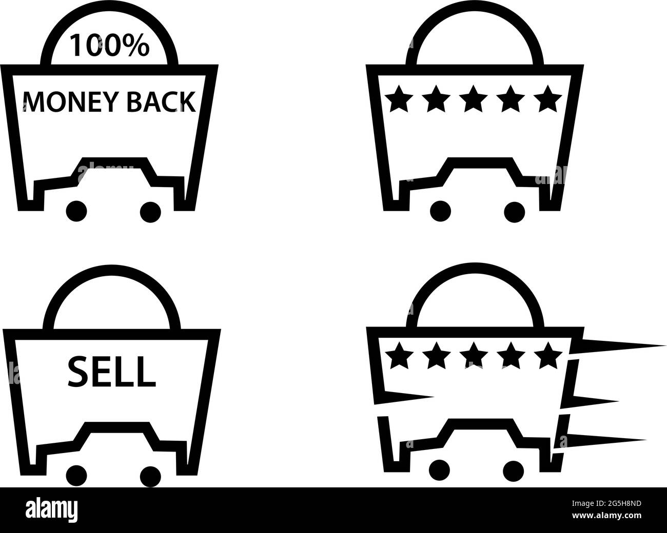Shopping buying selling Stock Vector Images - Alamy