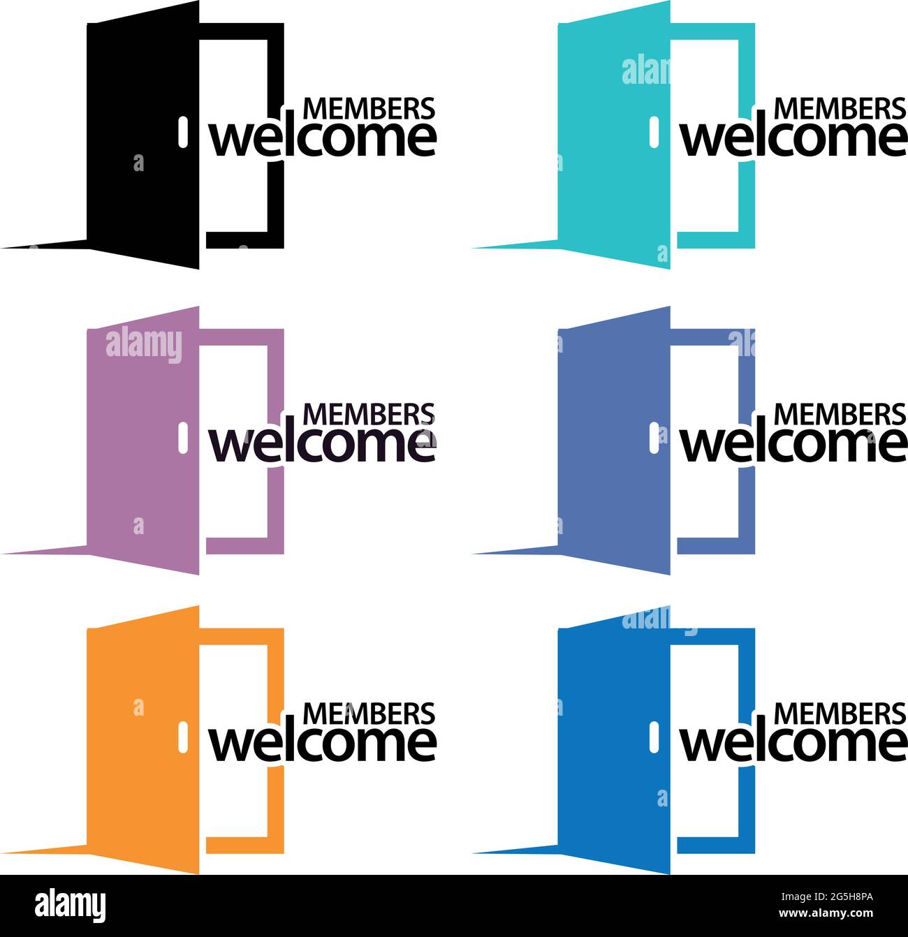 Members vector vectors hi-res stock photography and images - Alamy