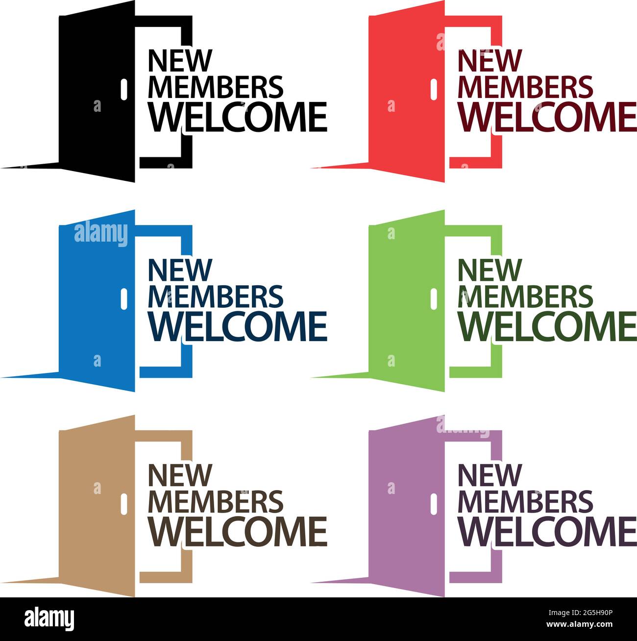 New members welcome Stock Vector Images - Alamy