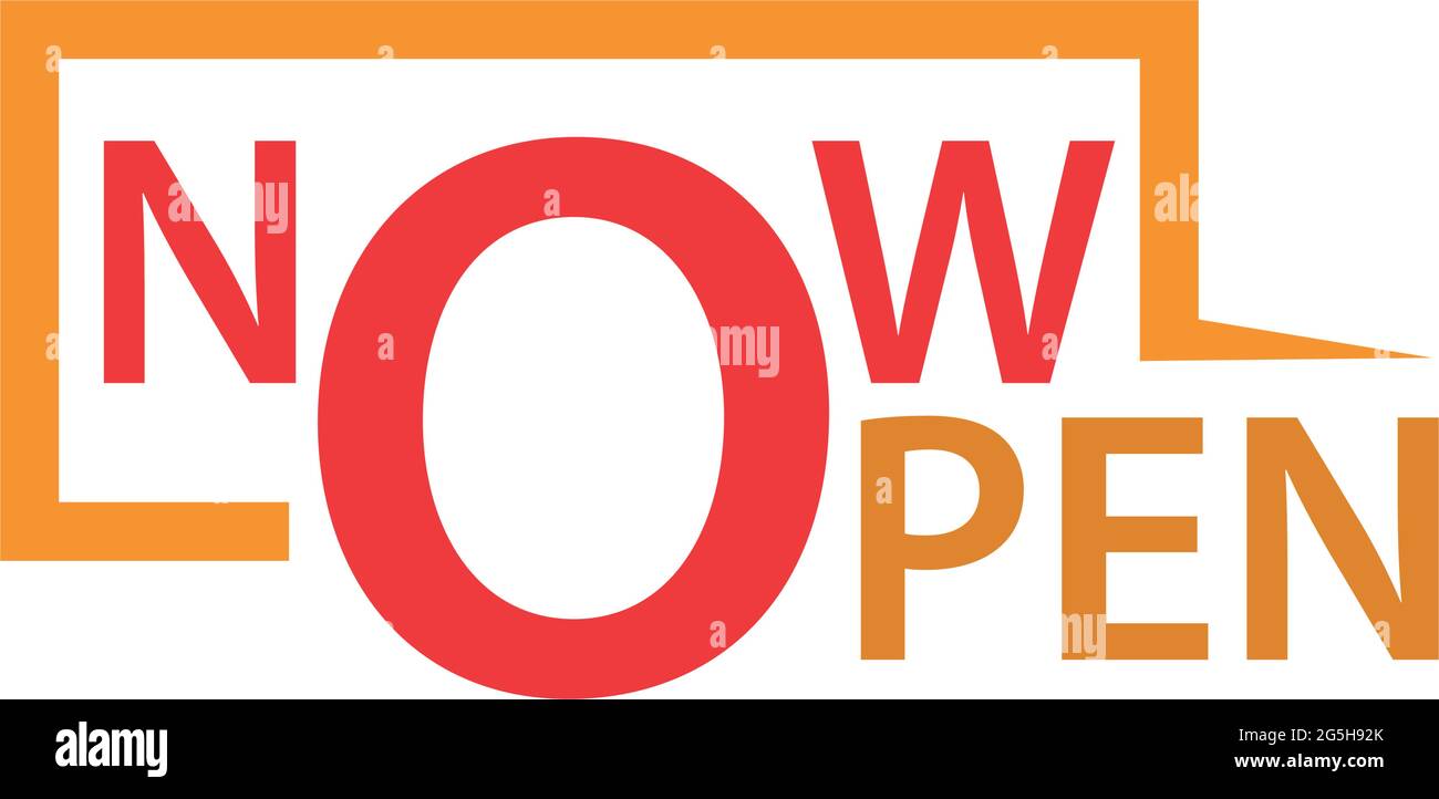 Now open on the white background. Flat vector illustration Stock Vector ...