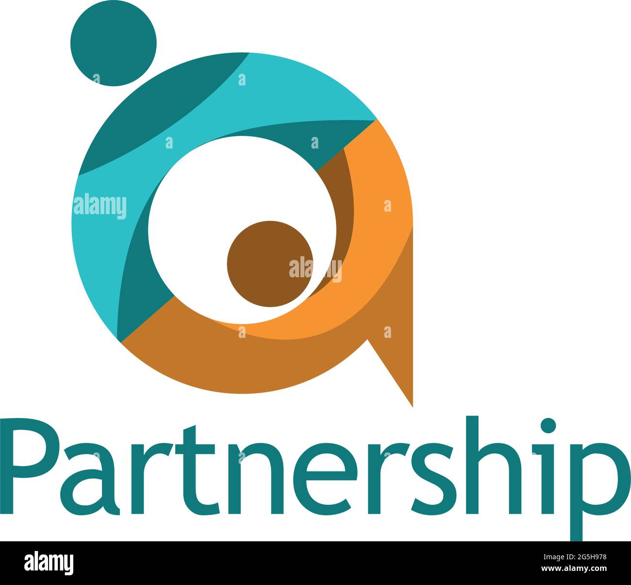 Partnership icon vector with people sign Stock Vector Image & Art - Alamy