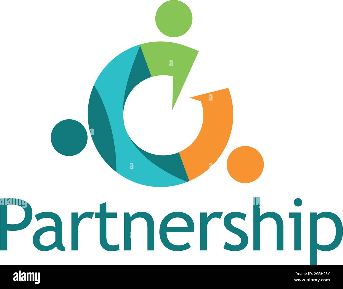 Partnership icon vector with people sign Stock Vector Image & Art - Alamy