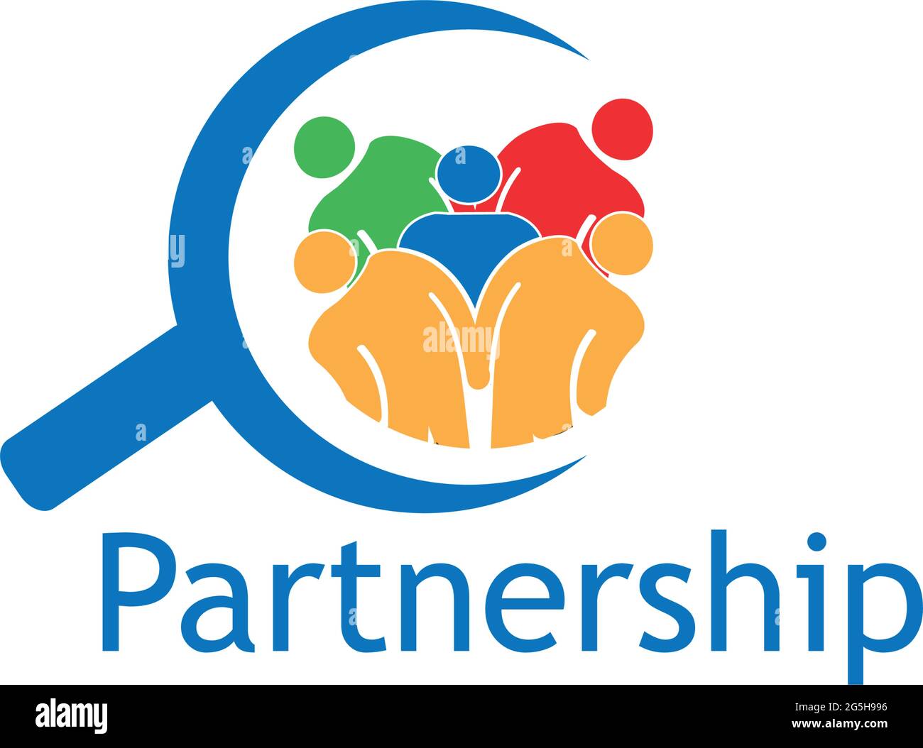 Partnership icon vector with people sign Stock Vector Image & Art - Alamy