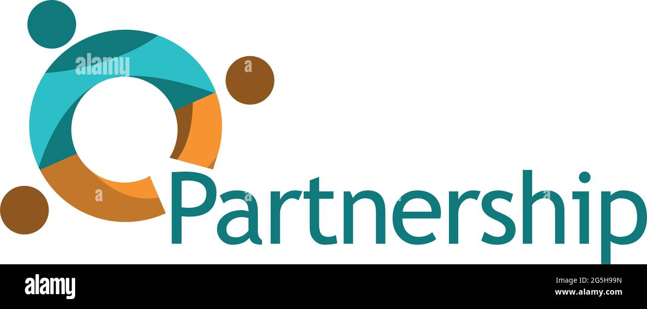 Partnership icon vector with people sign Stock Vector Image & Art - Alamy