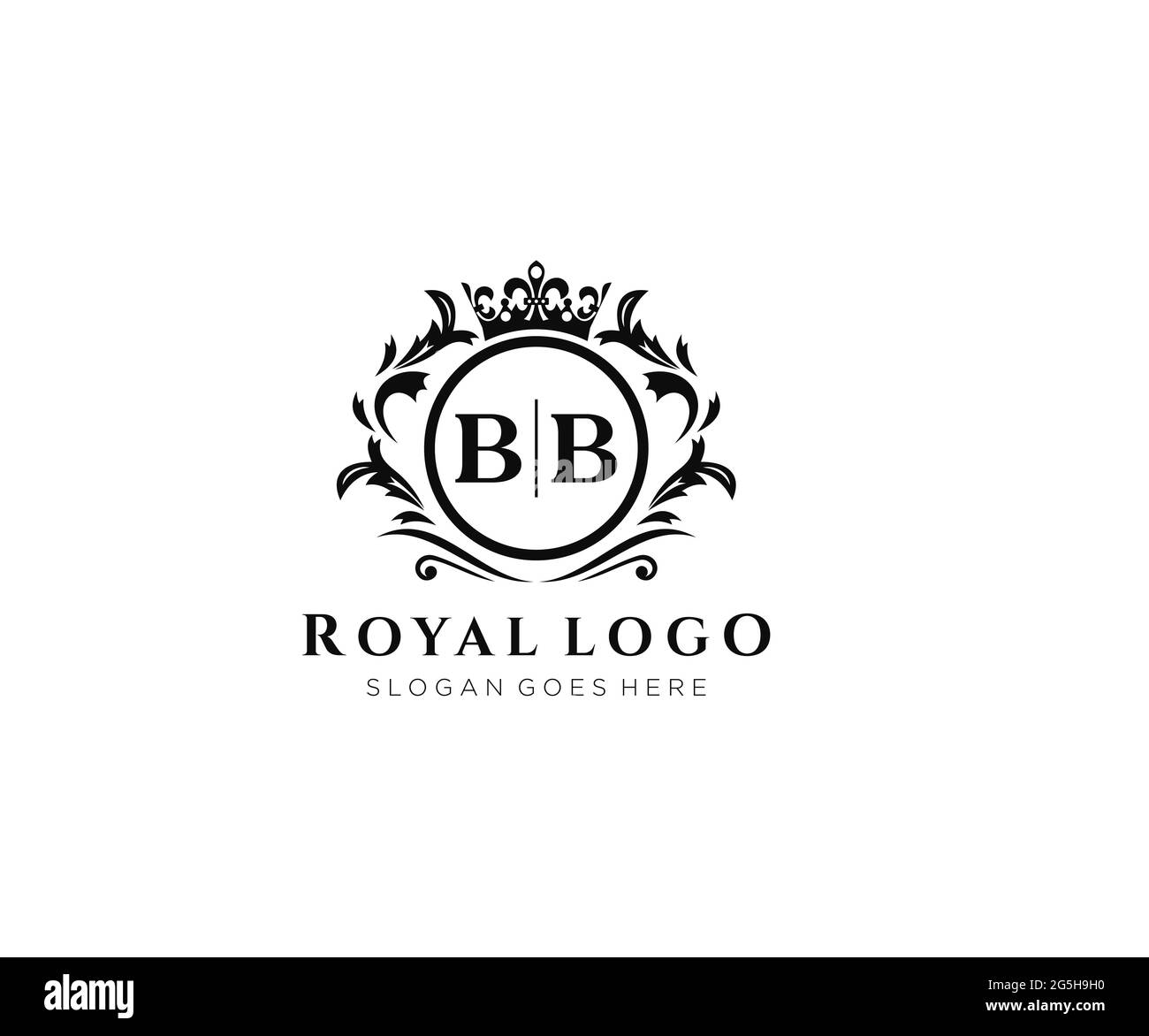 BB Letter Luxurious Brand Logo Template, for Restaurant, Royalty ...