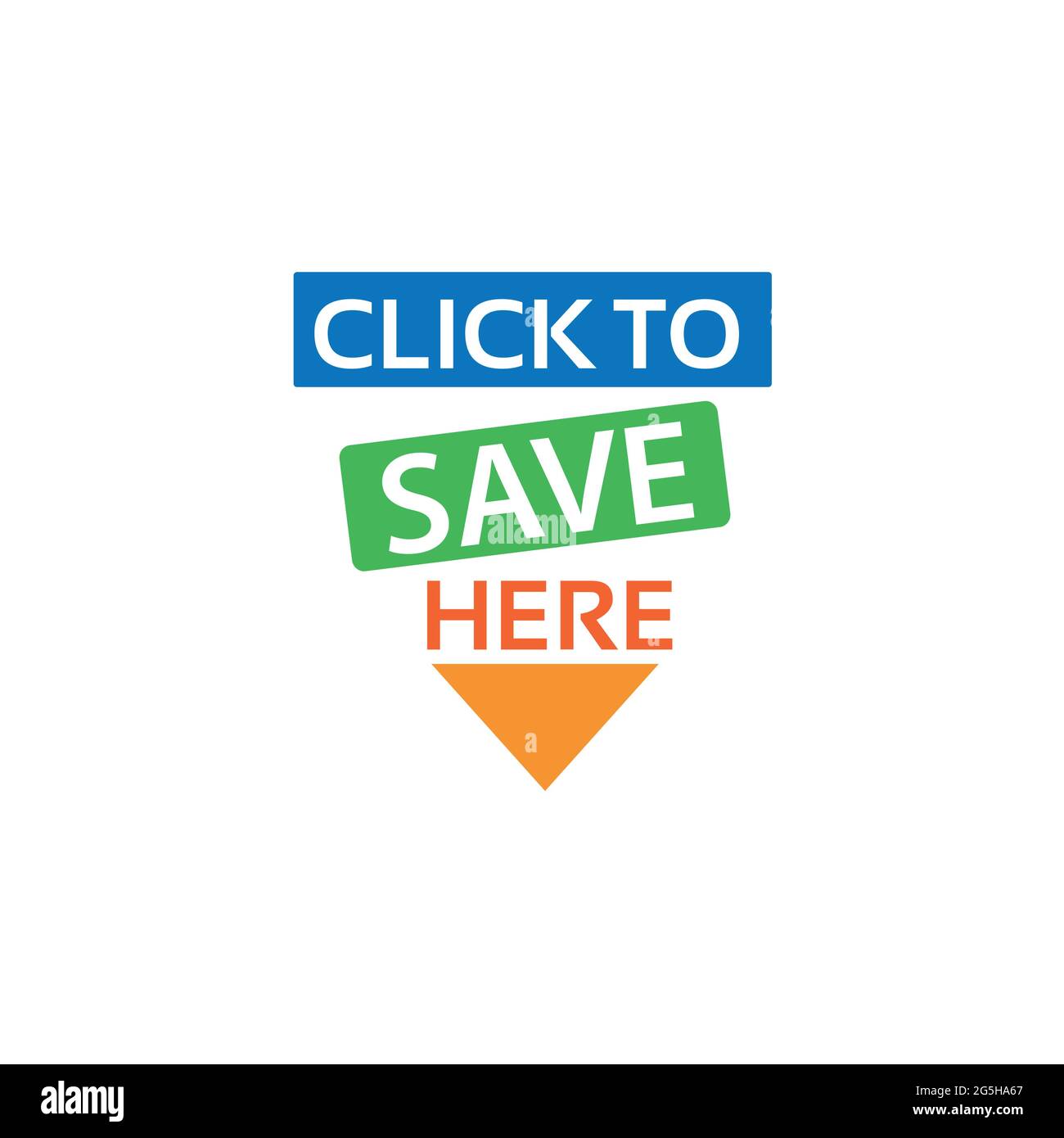 Click to save here icon Stock Vector Image & Art - Alamy