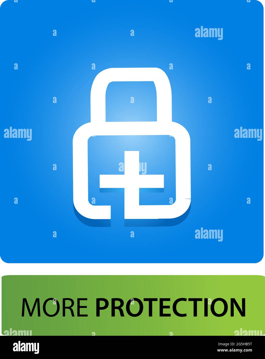More protection stock button. Vector illustration on white background ...
