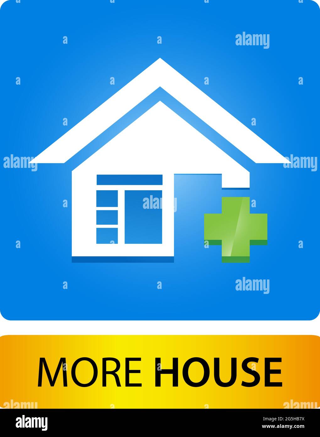 More house stock button. Vector illustration on white background ...