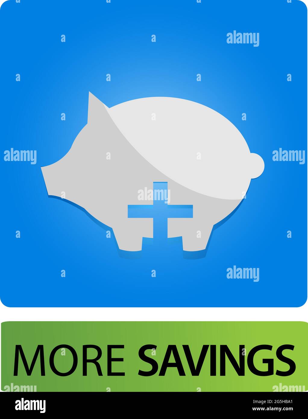 More savings stock button. Vector illustration on white background ...