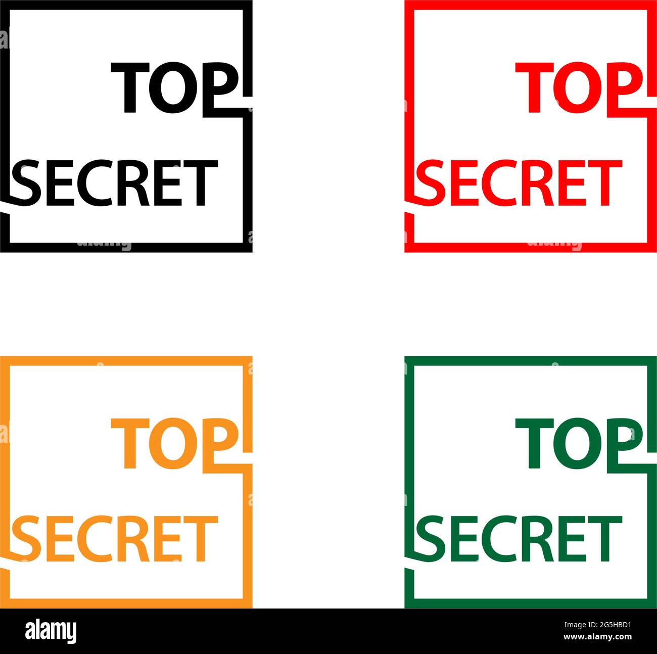 Top secret label Stock Vector Images - Alamy