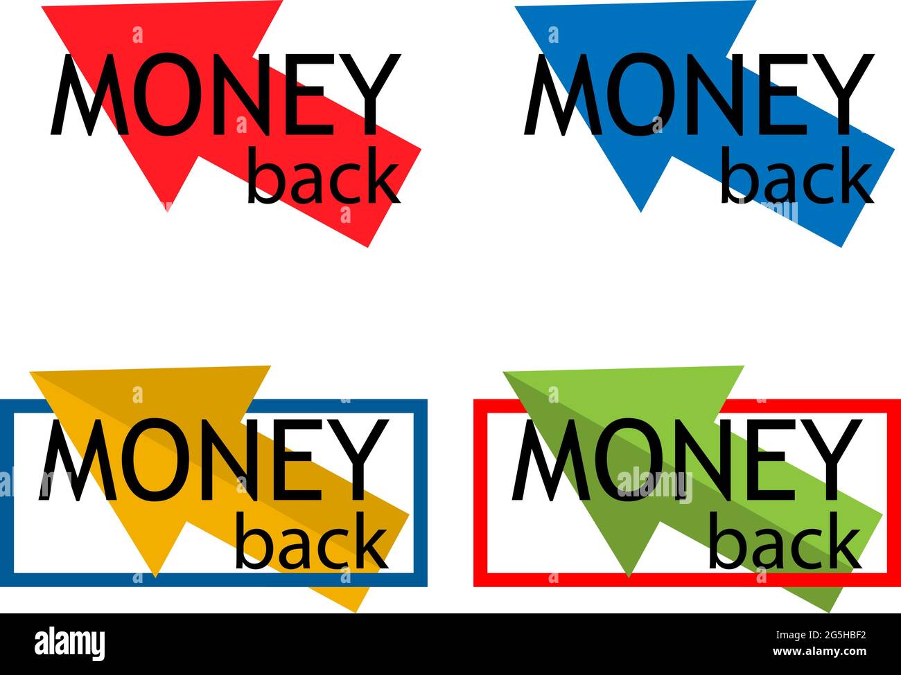 Money Back colorful icon, on white background - Vector Stock Vector ...