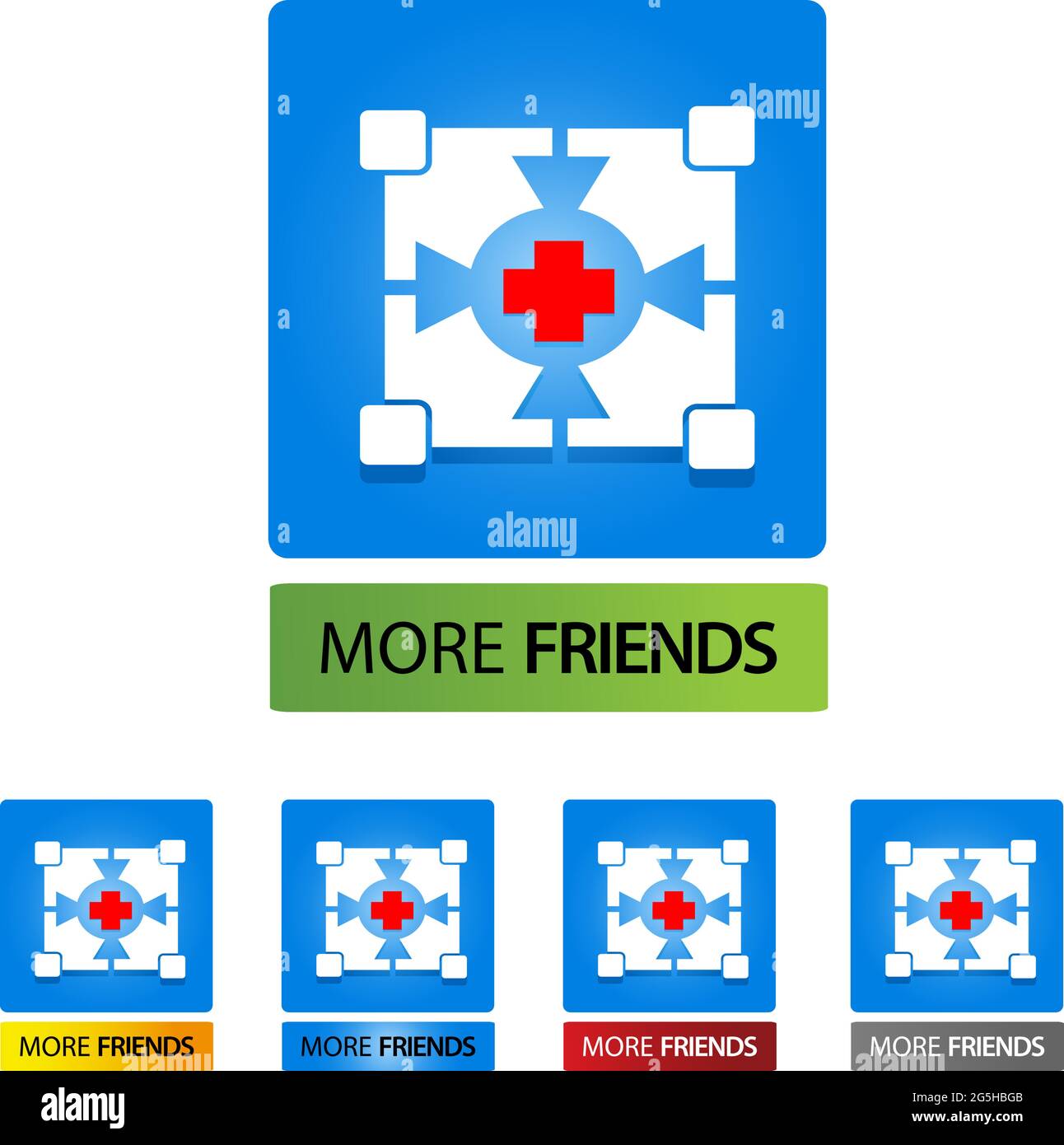 More friend stock buttons. Vector illustration on white background ...