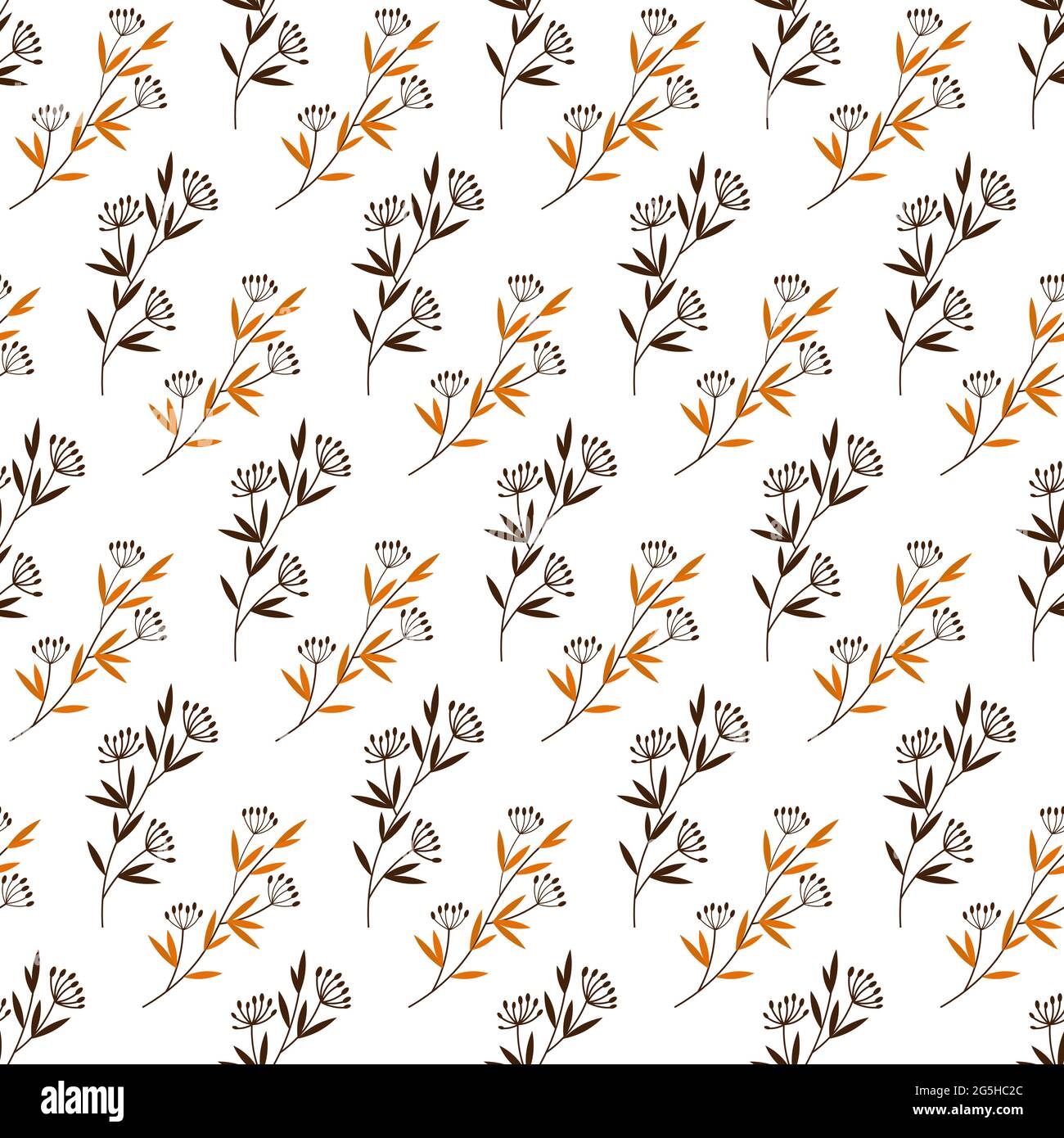 Pattern with meadow grasses. Vector illustration Stock Vector Image ...