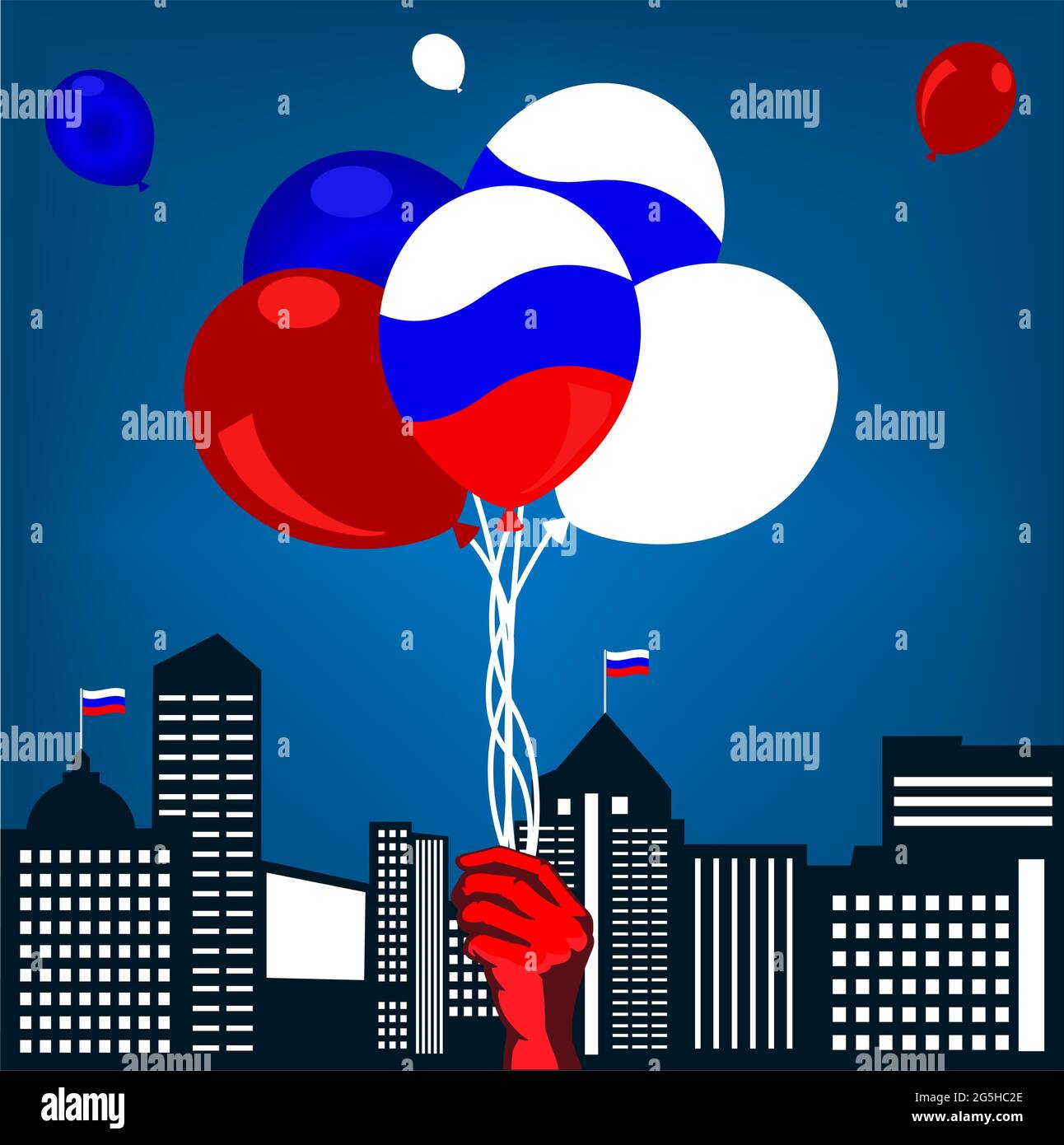 Vector illustration. background Russia national holiday. Designs for ...