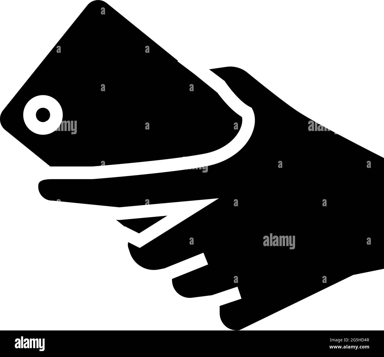 hand carrying smartphone glyph icon vector illustration Stock Vector ...