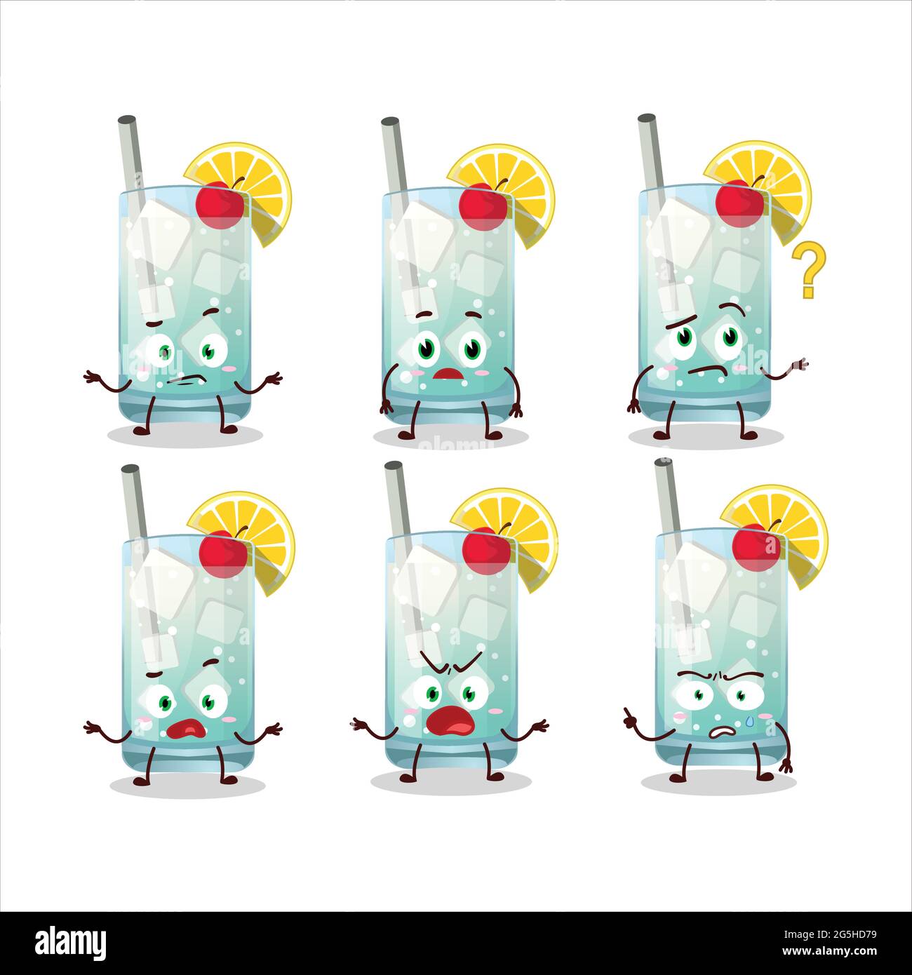 Cartoon character of tom collins with what expression. Vector ...