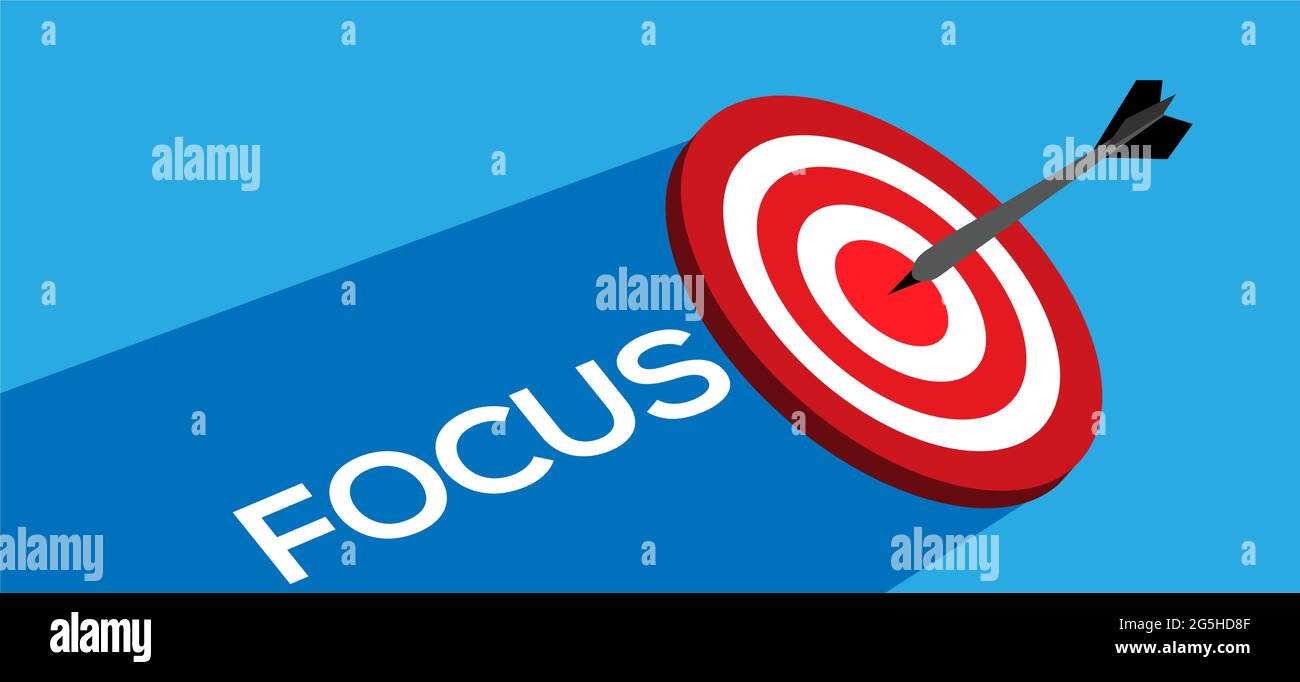 Focus background. Business Concept With Text. vector Stock Vector Image ...