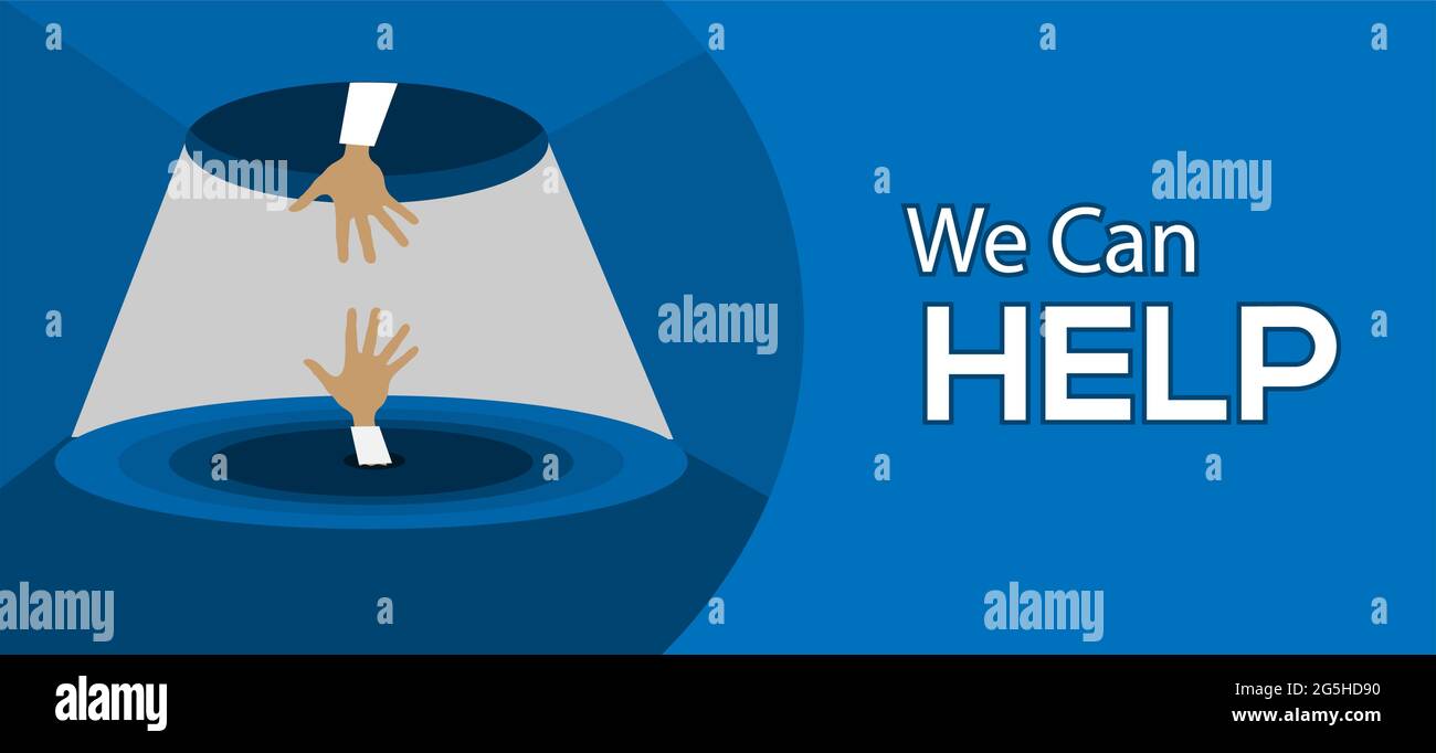 We can help background. Business Concept With Text. vector Stock Vector ...
