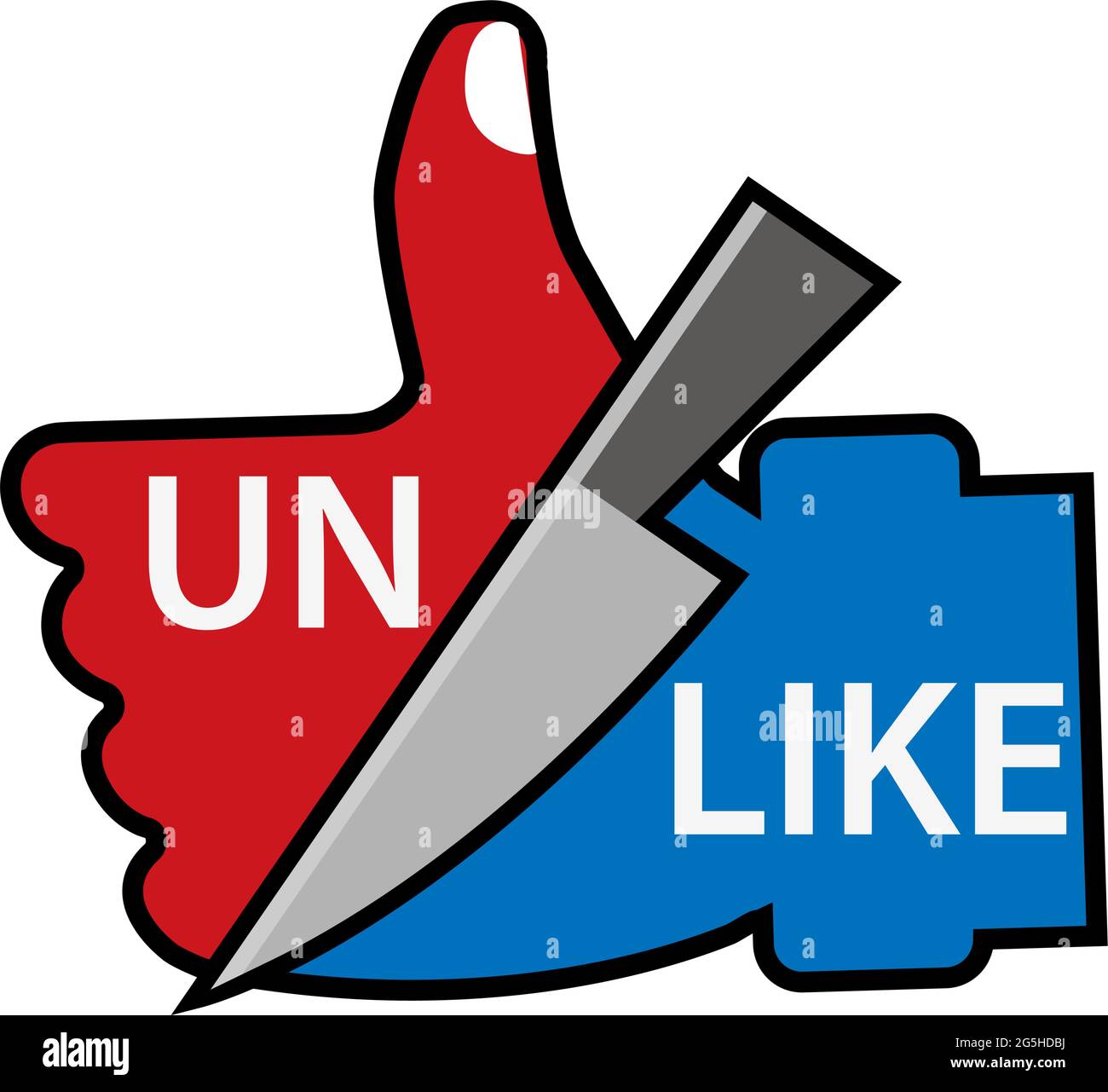 Thumbs up symbol on white Stock Vector Images - Alamy