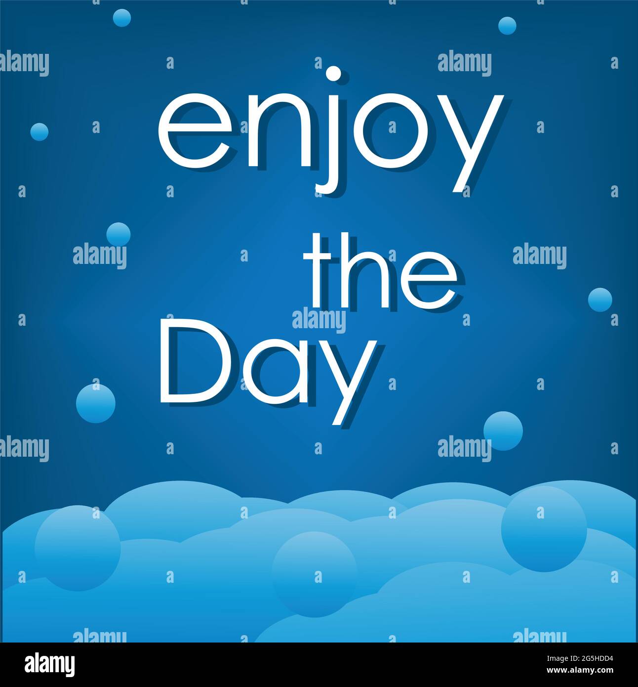Enjoy day hand lettering Cut Out Stock Images & Pictures - Alamy