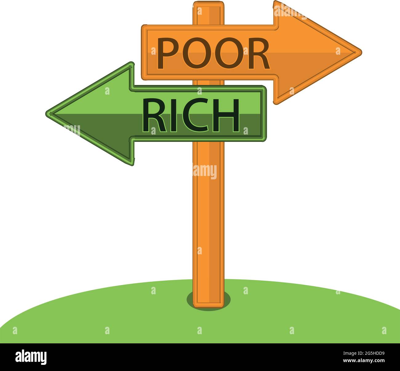 Rich way Stock Vector Images - Alamy