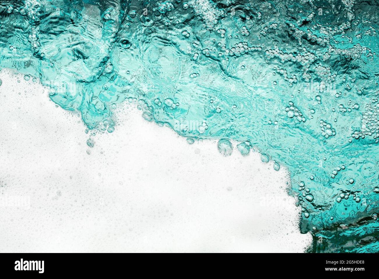 Blue sea water white foam texture background closeup, foamy ocean wave ...