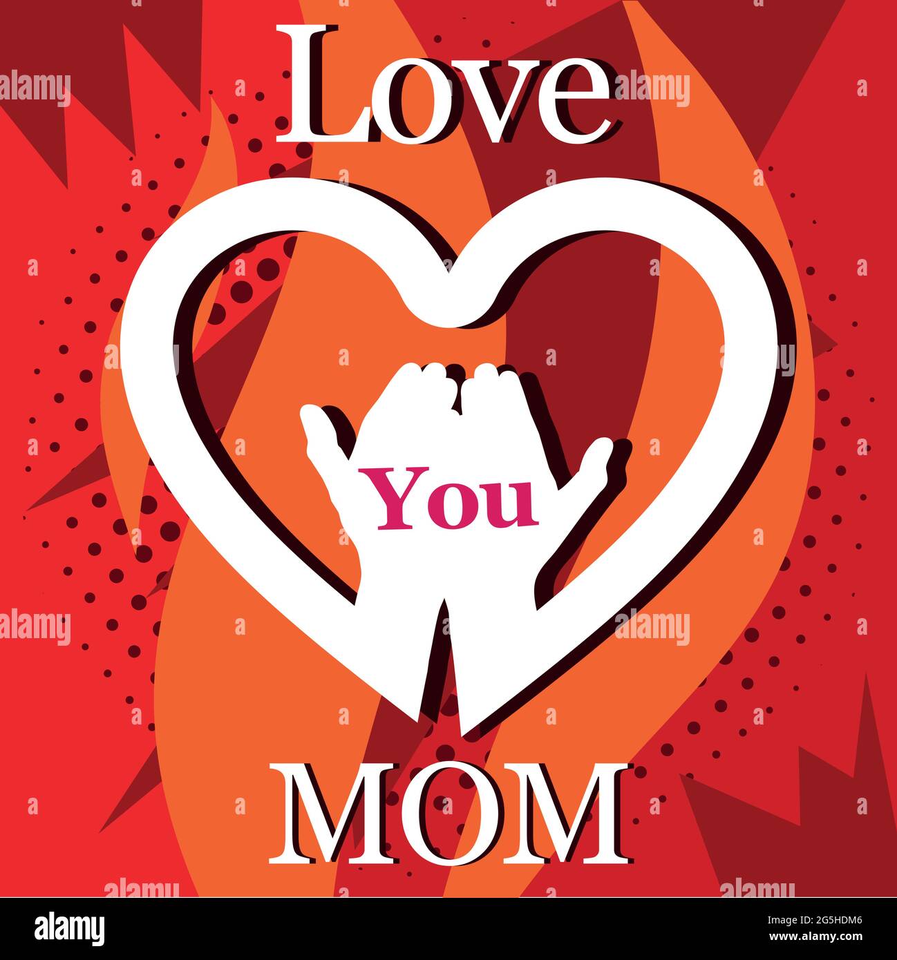 Mom hearts Stock Vector Images - Alamy