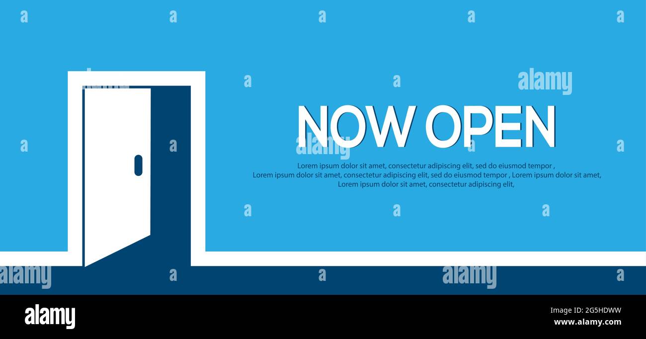Now open background. Business Concept With Text. vector Stock Vector ...