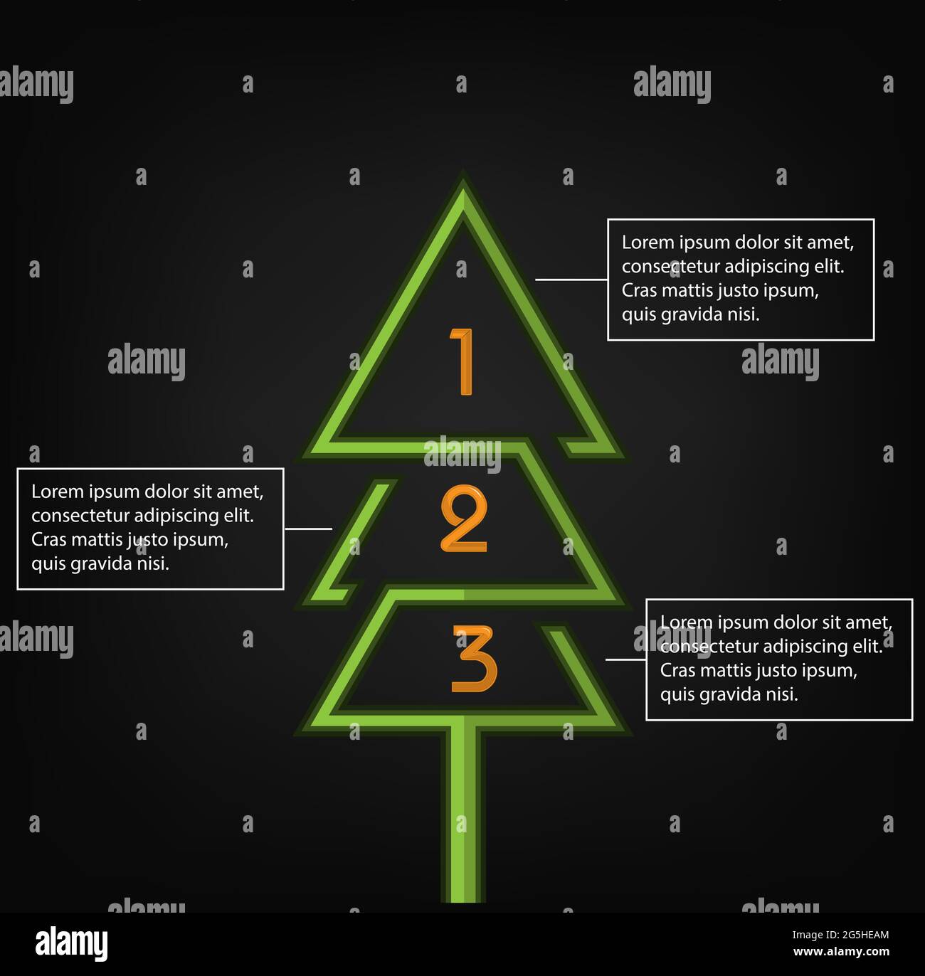 spruce Infographic design template. Vector illustration Stock Vector ...