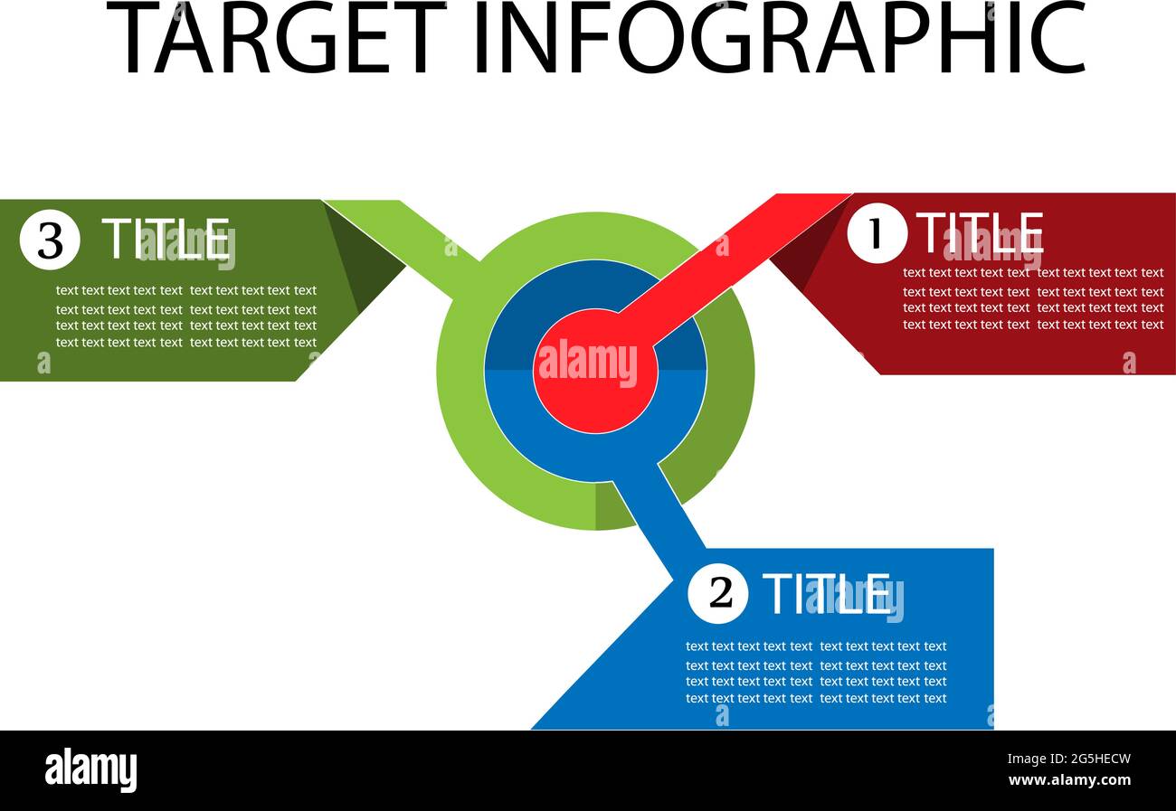 Target Infographic, Infographic design template.Vector illustration ...