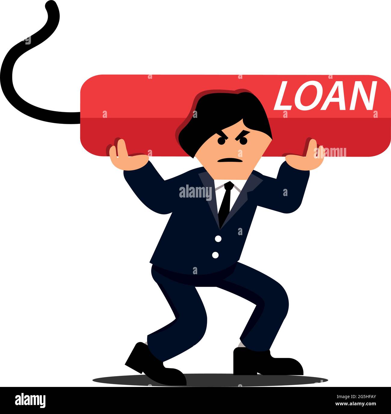 Loan stress Stock Vector Images - Alamy