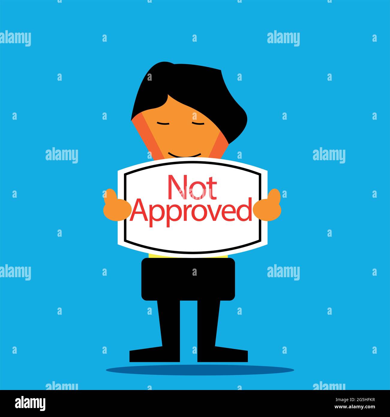 Not approved Stock Vector Images - Alamy