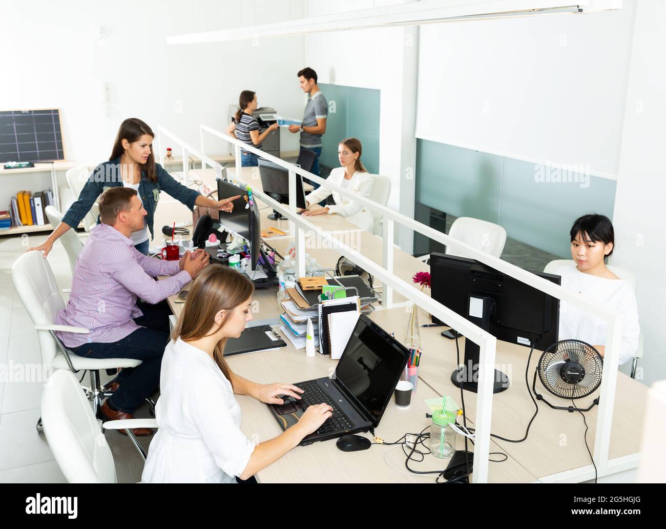 Working process in modern office Stock Photo - Alamy