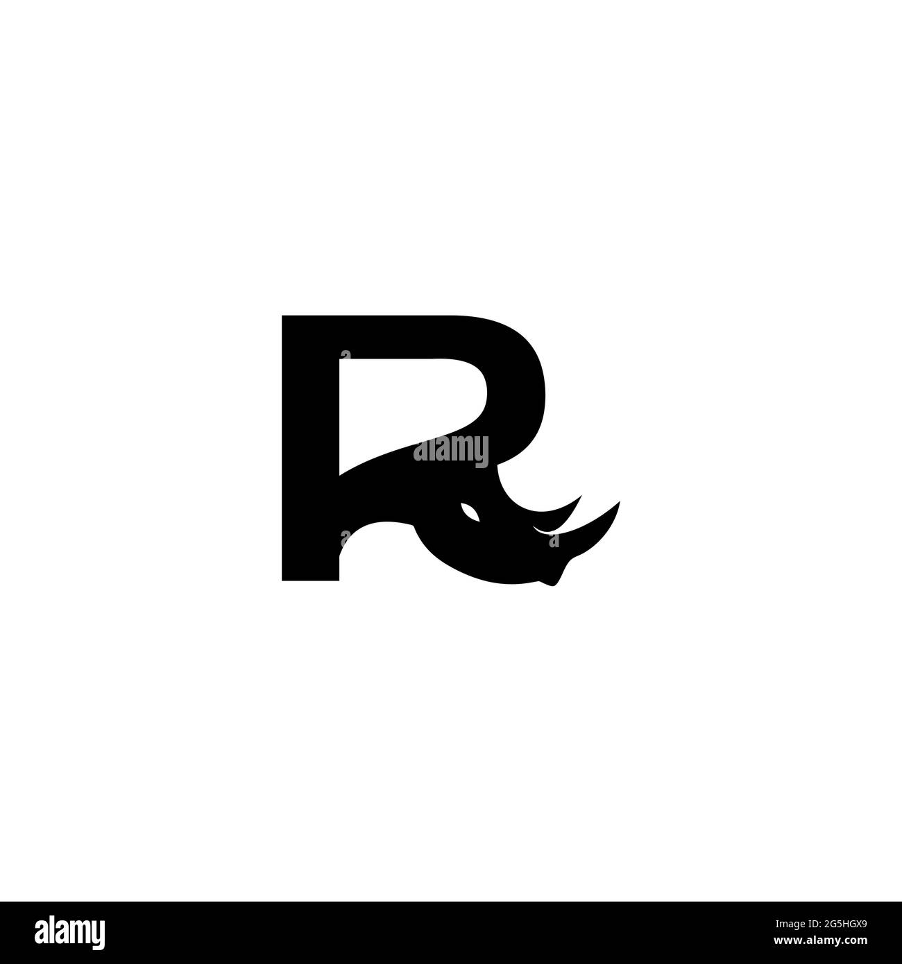 Rhino typography Stock Vector Images - Alamy