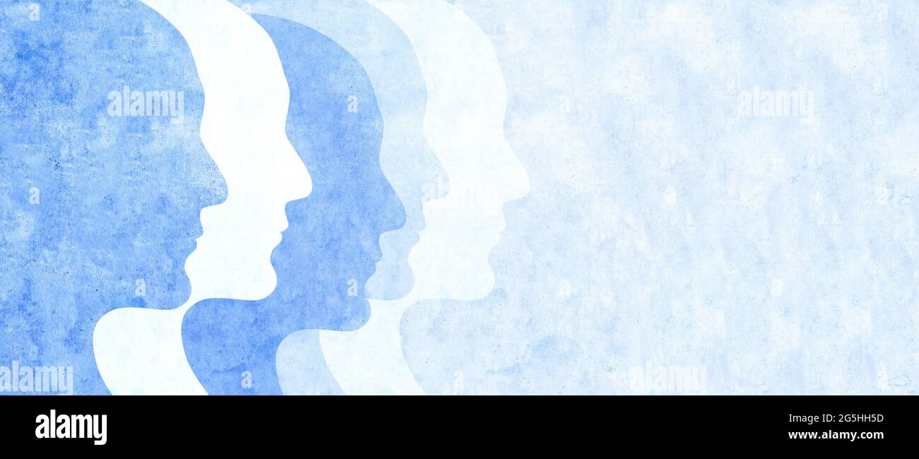 Together we are stronger. Horizontal banner with paper texture and ...