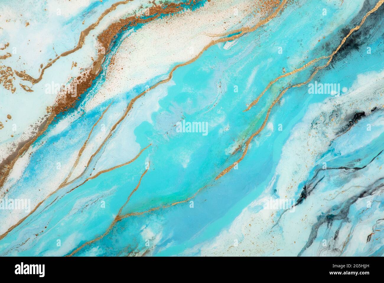 Abstract painting background in a blue color, artwork for design ...