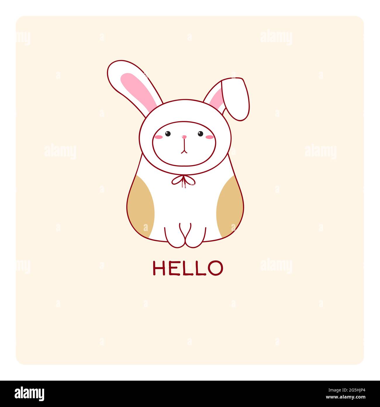 Cat in bunny costume Stock Vector Images - Alamy